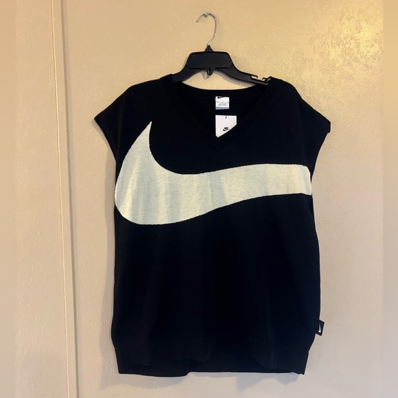 Nike | Sweaters | Nwt Nike Swoosh Sweater Vest Sz L | Poshmark